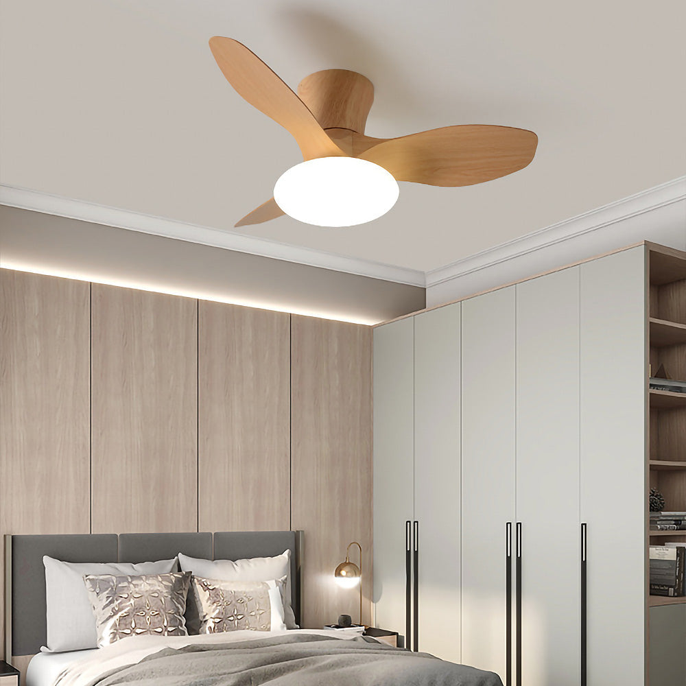 Lampsmodern Nordic Bedroom Ceiling Fans with Light Simple Ceiling Fans ...