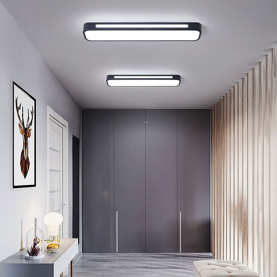 Lampsmodern Ceiling Light Modern Nordic Minimalist Long LED Low Ceiling ...