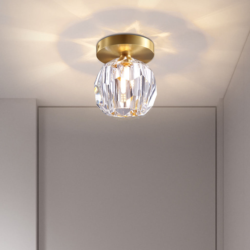 Lampsmodern Ceiling Lamp Nordic Luxury Minimalist Metal Crystal Ceiling ...