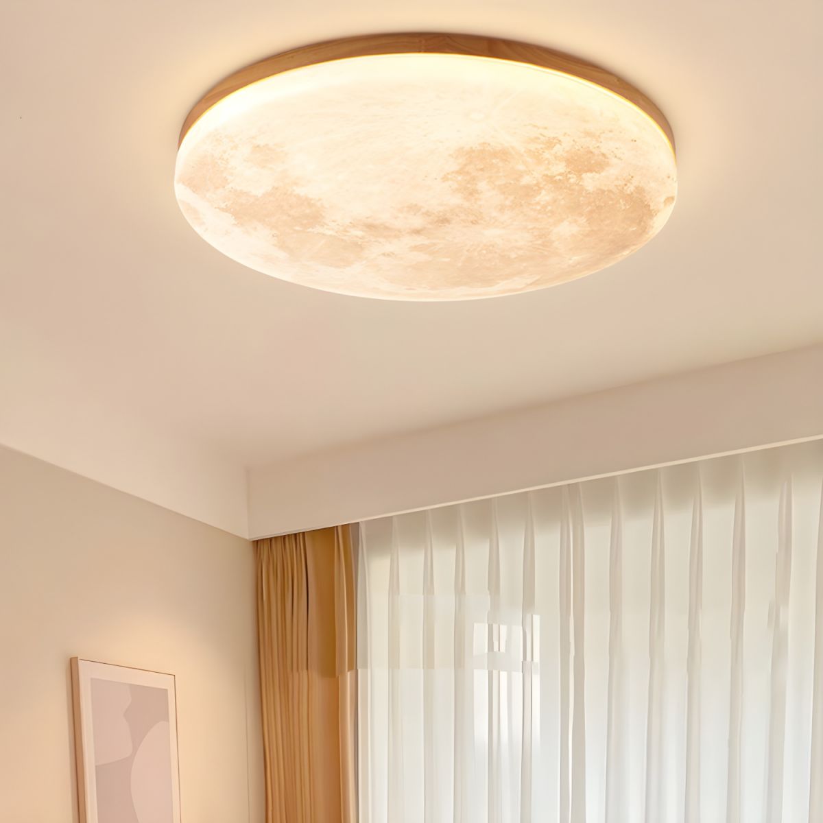 Led Ceiling Lamp & Round Low Ceiling Light Moon | Lampsmodern