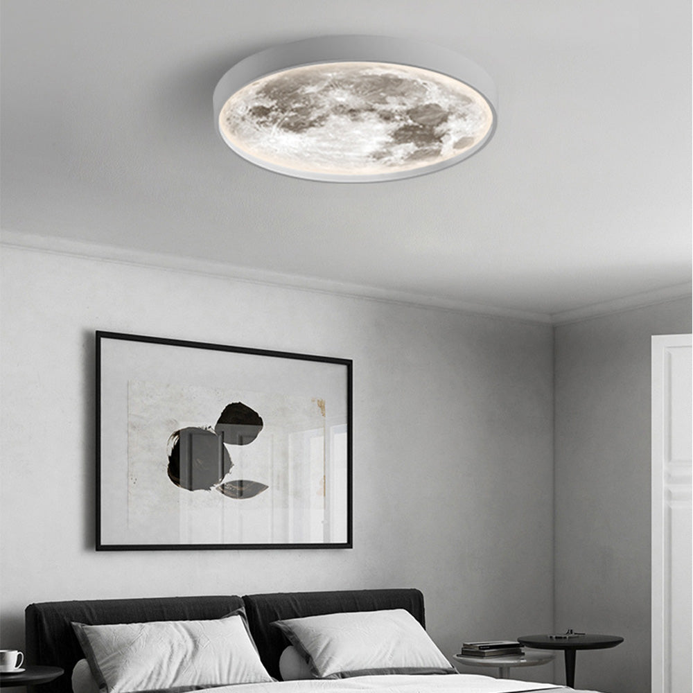 Lampsmodern Flush Moon Ceiling Lights Creative LED Ceiling Light