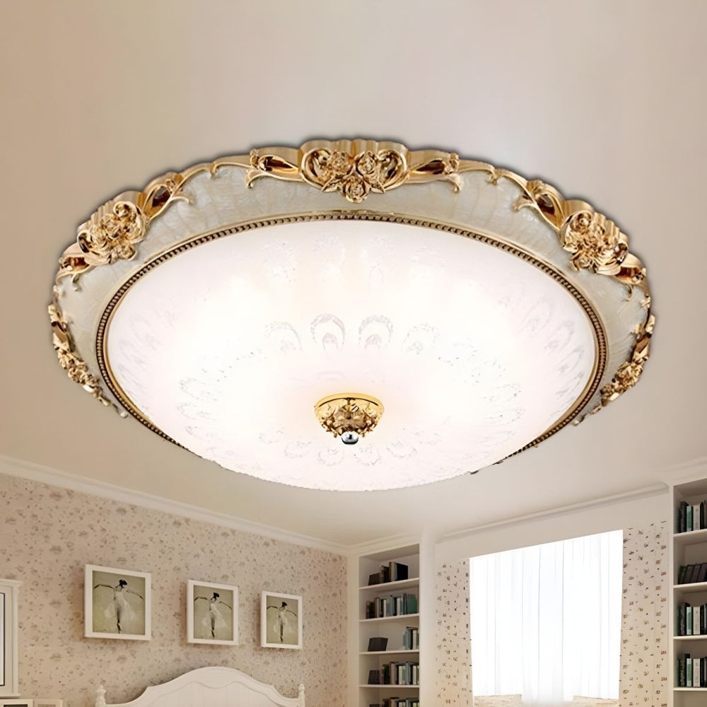 Lampsmodern Modern Glass LED Ceiling Lights Dome Flush Ceiling Lights