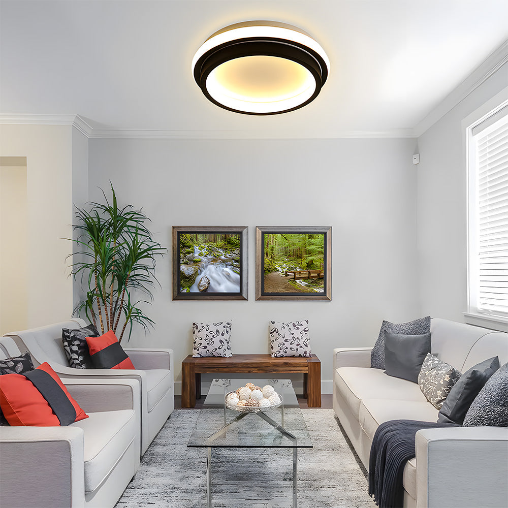 Modern black low ceiling lights flush bedroom led ceiling light ...