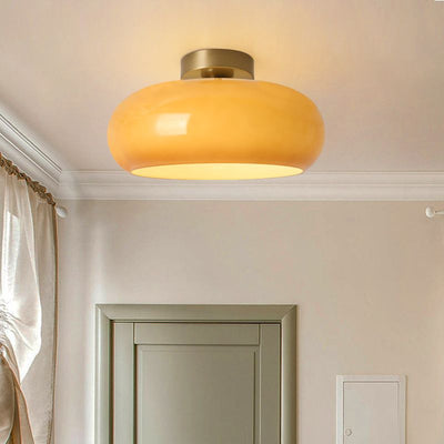 Lampsmodern Vintage Round Ceiling Light Glass Ceiling Lamp For Living Room