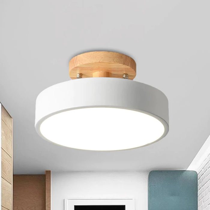Lampsmodern Modern LED Ceiling Light Simple Semi-flush Ceiling Light