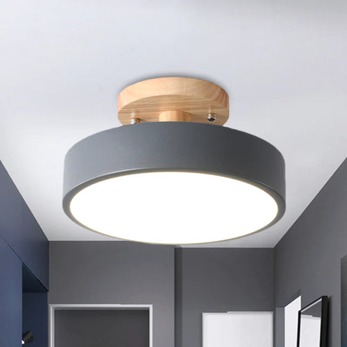 Lampsmodern Modern LED Ceiling Light Simple Semi-flush Ceiling Light