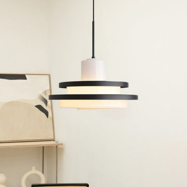 Lampsmodern Double layer Pendant Light Vintage Bauhaus Glass Pendant lamps