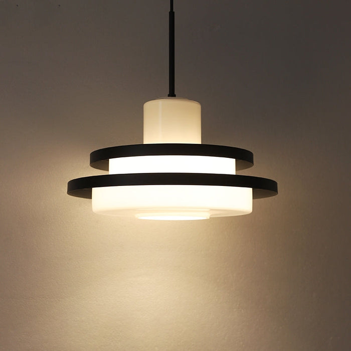 Lampsmodern Double layer Pendant Light Vintage Bauhaus Glass Pendant lamps