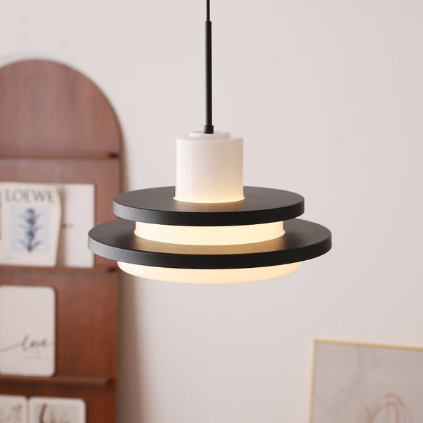 Lampsmodern Double layer Pendant Light Vintage Bauhaus Glass Pendant lamps