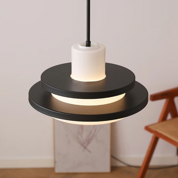 Lampsmodern Double layer Pendant Light Vintage Bauhaus Glass Pendant lamps
