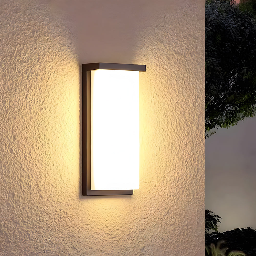 Modern Outdoor Wall Light - Black Minimalist Garden Sconce | Lampsmodern UK