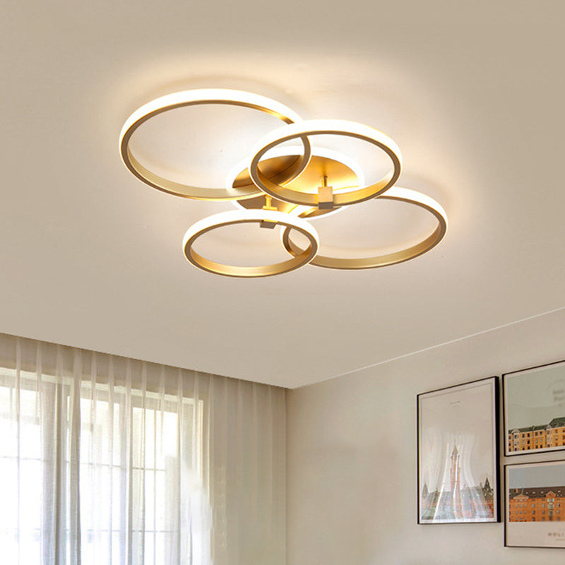 Led ceiling light for living room-creative personality, gold ...