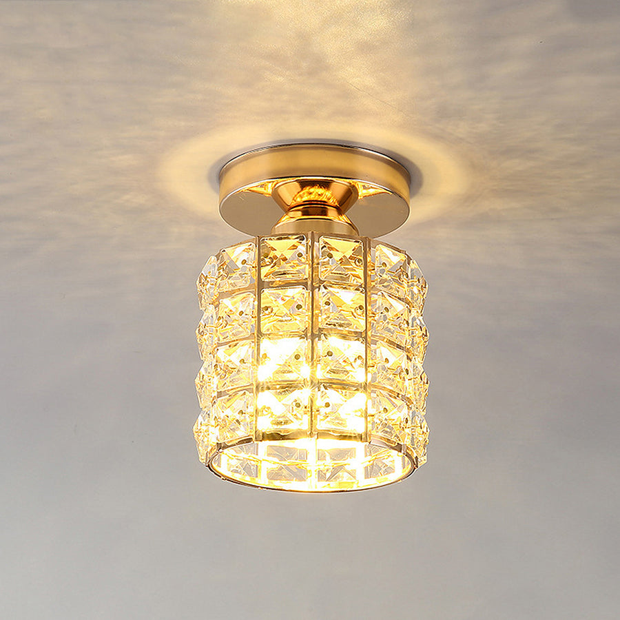 Lampsmodern Contemporary Living Room Ceiling Lamp Gold Glass Ceiling ...