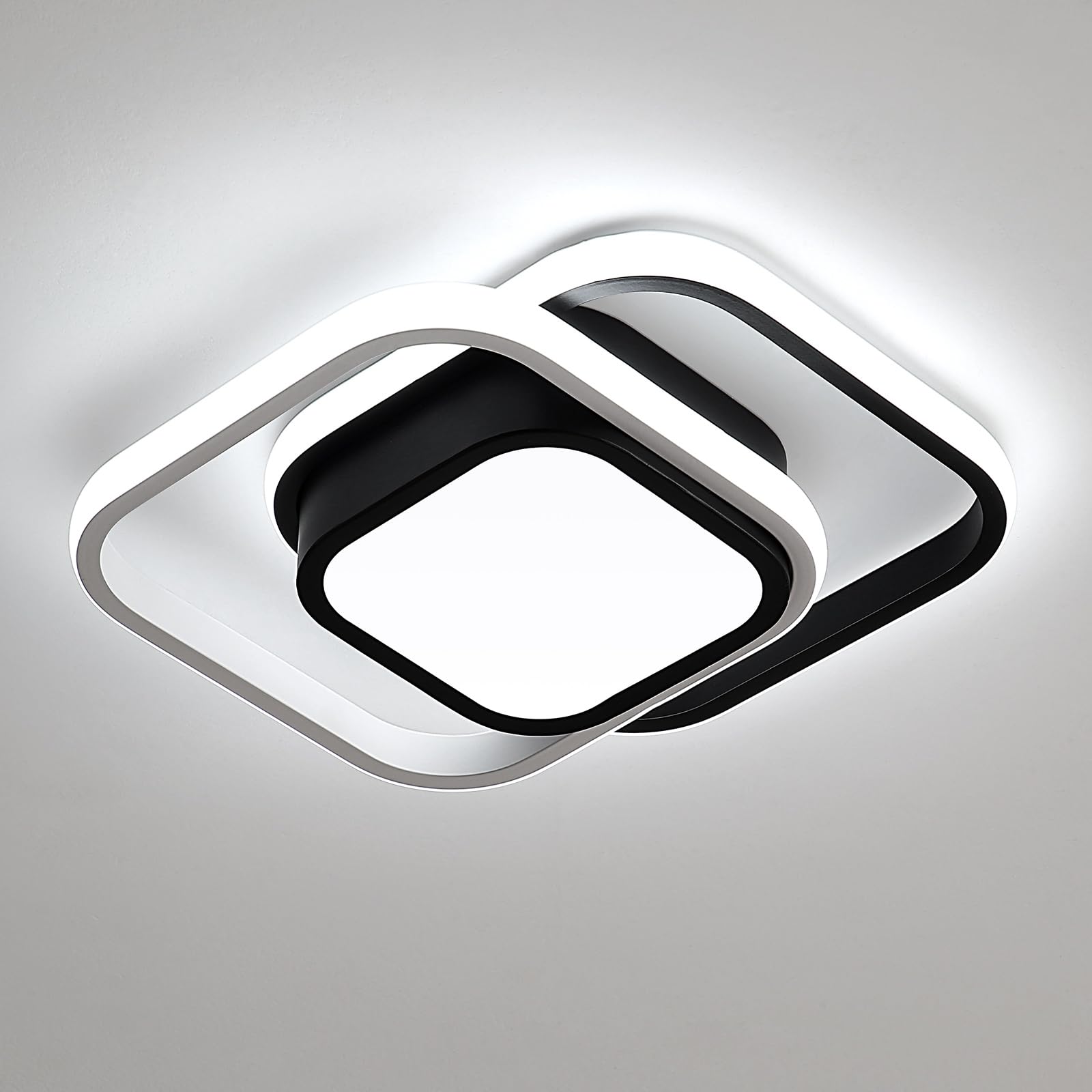 Led ceiling light for living room-square acrylic design | Lampsmodern UK