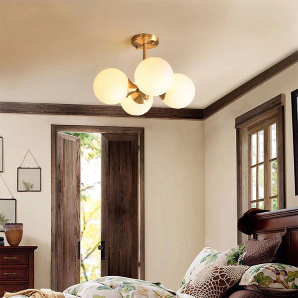 Lampsmodern LED Ceiling Lamp Glass Ball Ceiling Light