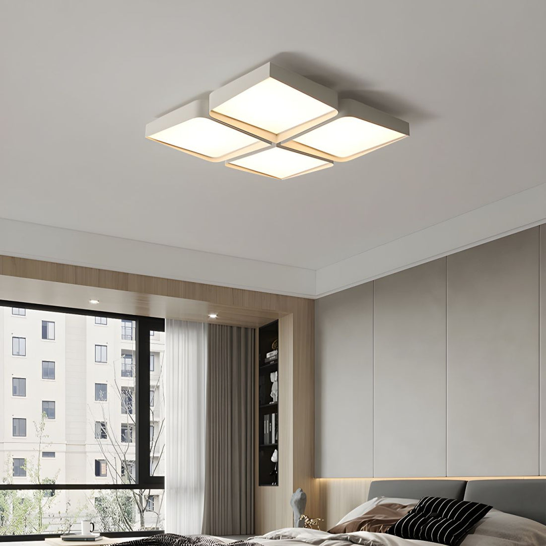 Lampsmodern Ceiling Light Contemporary Square Flush Mount Ceiling Lights